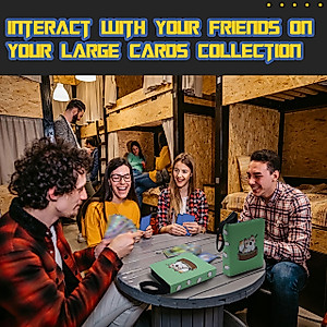 CLOVERCAT 4 Pocket Waterproof Trading Card Binder, Teal, 400 Double Sided Pocket, Fits 400 Cards