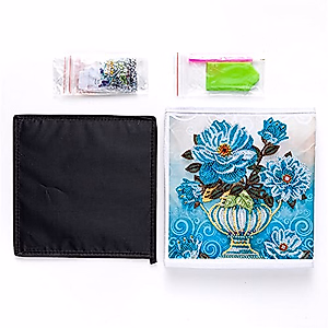 DIY Diamond Painting Storage Cubes Organizer Container Kits, Folding Storage Box with DIY Diamond Painting Art Craft Kits for Desktop Toys Sundries Pantry Closet, Toys, Bedroom Organizer.