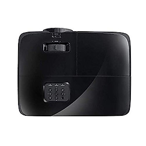 FMOGE Mini Projector DLP Projector with 10W Speaker 3600 Lumens Support 3D Resolution 1920x1200 Portable Projector (Color : Black, Size : One Size)