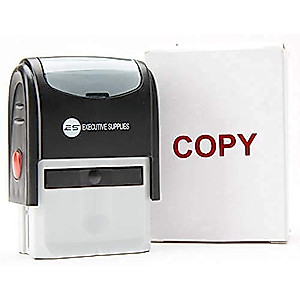 Copy Stamp Self Inking Red -Red Ink- Office Stamps self Inking Advanced Technology Designed for Business and Personal use by Executive Supplies