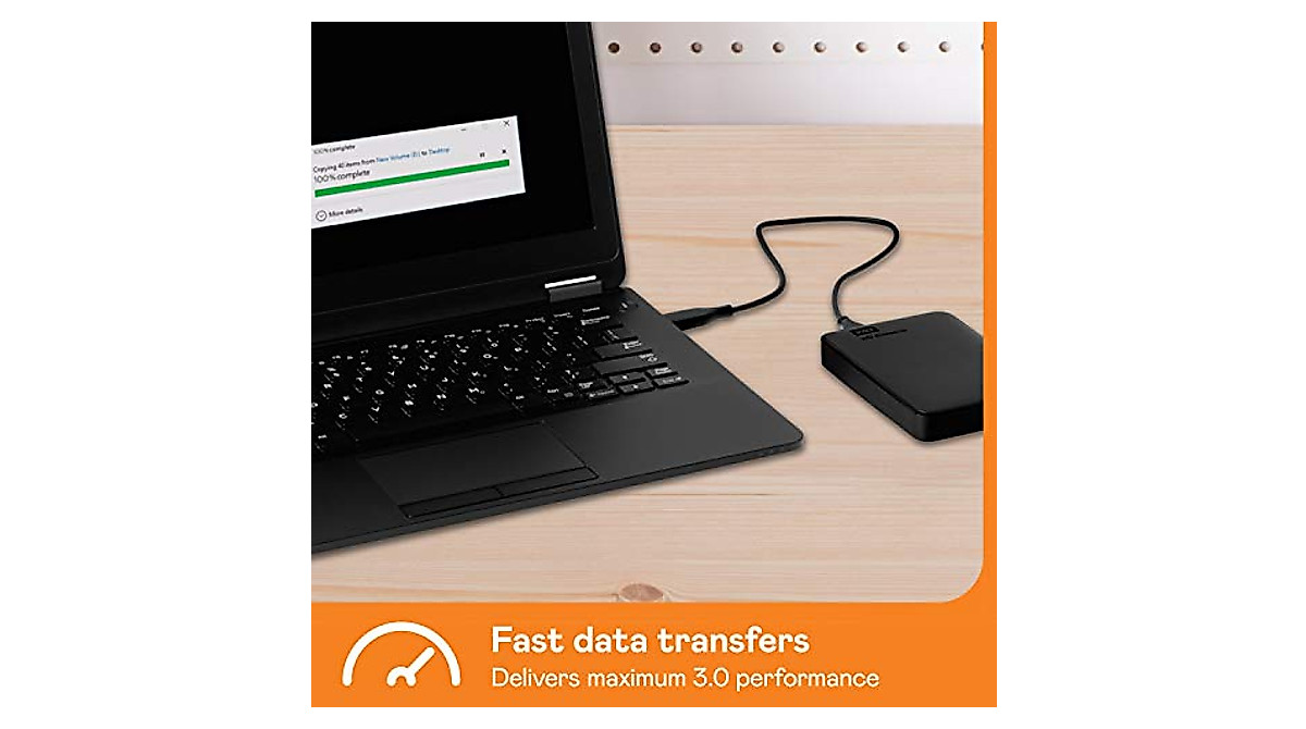 WD 3TB Portable External Hard Drive - Fast, Reliable Storage