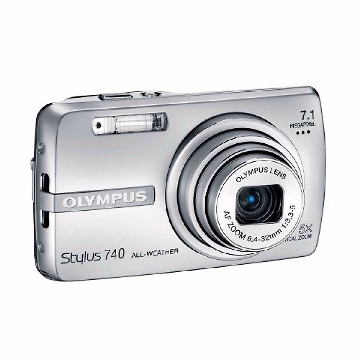 Olympus Stylus 740 7.1MP Digital Camera with Digital Image Stabilized 5x Optical Zoom (Silver)