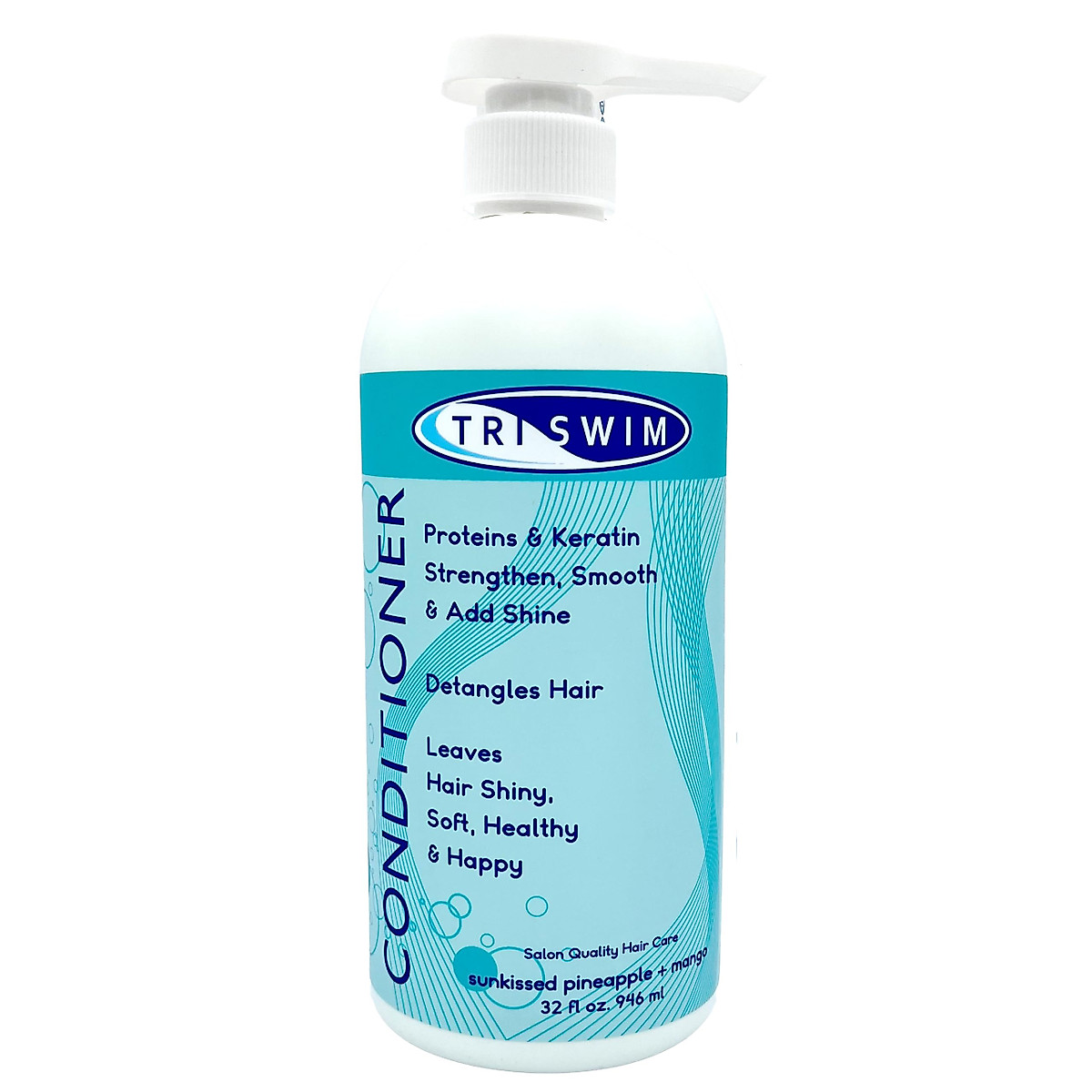 TRISWIM Swimmers Conditioner, Mango 32 Fl Oz