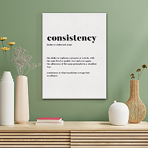 Consistency Definition the Ability to Replicate a Process Wall Art Poster Print Gift, Consistency Definition Painting Ready to Hang Home Decor (11.5" x 15")
