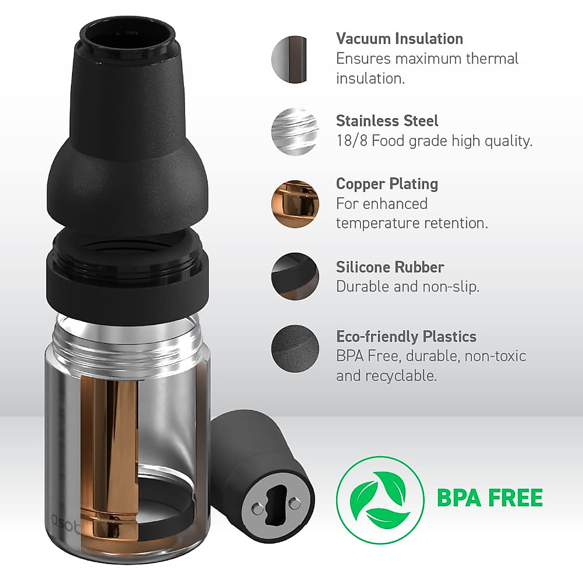 Asobu Frosty Beer 2 Go Vacuum Insulated Double Walled Stainless Steel Beer Can and Bottle Cooler with Beer Opener Eco Friendly and Bpa Free (Silver)