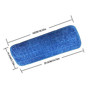 Stuff Microfiber Spray Mop ReplacementCleaning Pad for Wet/Dry Mops Compatible with Floor Care System 。 Size 16.53 x 5.73“,Suitable for Home and Business use， Professional replac