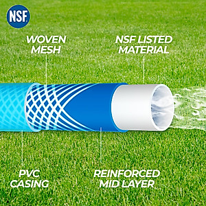 Fevone Garden Hose Extension 5.7" Hose Extender, Fits Hoses/Pipes of All Replacement/Replaceable Parts, Short Hose Connectors with Coil Spring, Solid Brass Fittings, No Leak, 2 Pack