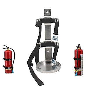 Fire Extinguisher Metal Bracket, Heavy Duty,304 Stainless Steel, Compatible with 5-Pound Fire Extinguishers