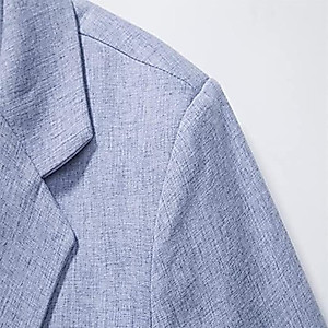 MMCICI Mens Casual Blazer Sport Coat Lightweight One Button Business Jackets Blue