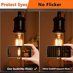 YIZCO T10 T30 Tubular LED Bulb Dimmable E26 Base Edison LED Light Bulbs 40 watt Equal 4W Chandelier Light Bulb Warm White 2 Pack