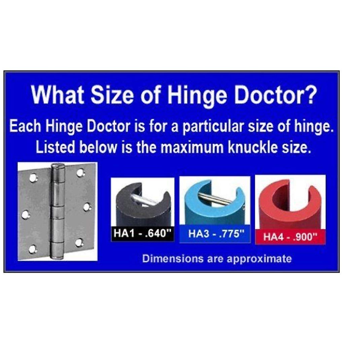 Hinge Doctor HA1D For Commercial Hinges
