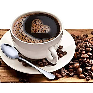 Demitasse Espresso Spoons,10pcs Mini Coffee Spoon 4.7 Inch Stainless Steel Spoons Small Spoons for Dessert, Tea (silver)