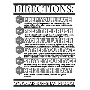 CAISSON SHAVING CO. Fire For Effect Shaving Soap. Veteran Owned Veteran Made. 4 oz can.