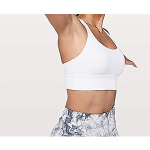 LULULEMON Energy Bra Long Line (White, 6)