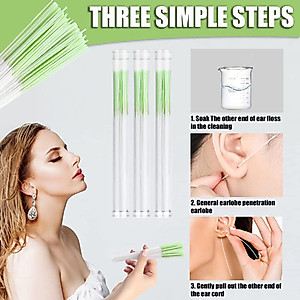 120 Earrings Earhole Cleaner Earhole Dental Floss Perforation Earhole Cleaning Thread, Perforation Care Cleaning Tool
