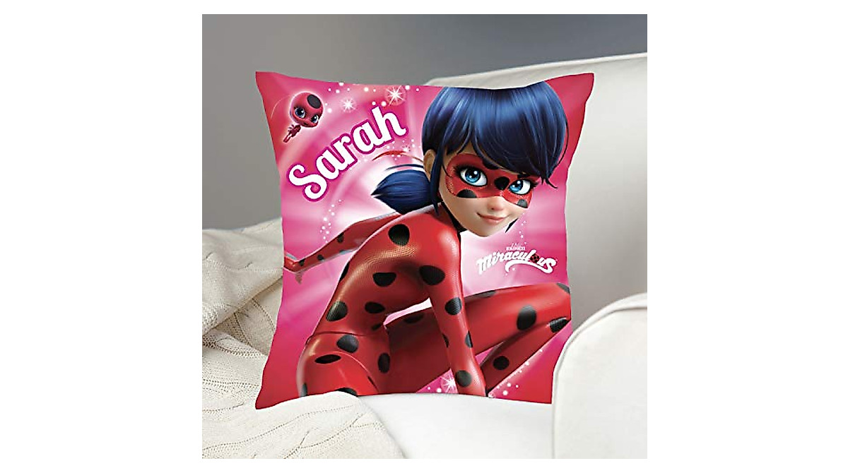 Personalized Miraculous Ladybug Throw Pillow - Customizable Gift