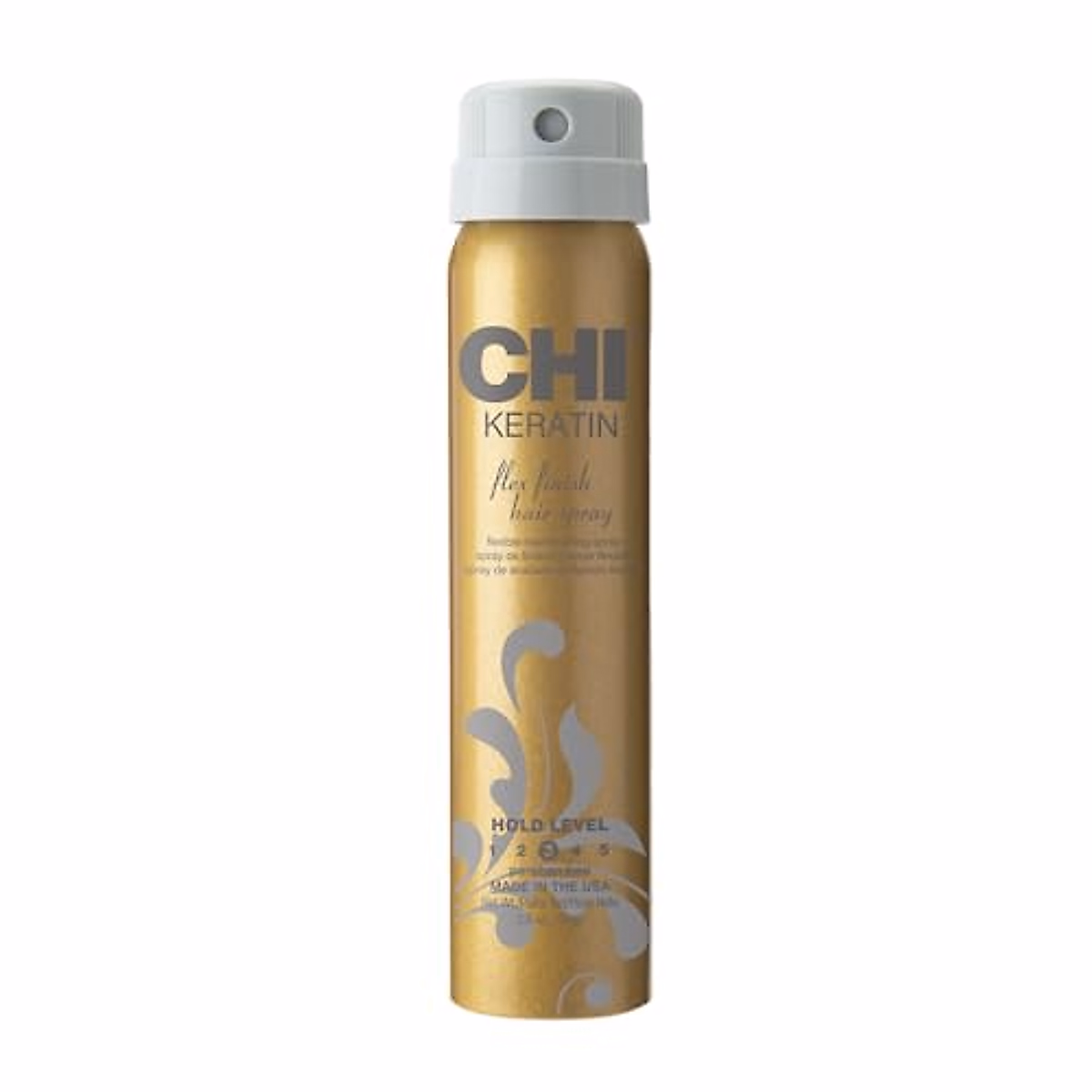 CHI Keratin Flex Finish Hair Spray, Lightweight Spray For Long-Lasting, Smooth Styling, Eliminates Frizz & Flyaways & Seals Out Humidity, 2.6 Oz