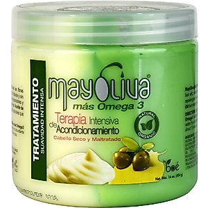 BOE Mayoliva Omega 3 Intensive Conditioning Therapy for Dry and Damaged Hair - 16 Oz, 16 Ounces