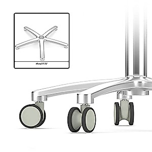 Tattoo Chair Saddle Stool with Rollers, Pu Leather Hydraulic Swivel Adjustable Drafting Stool Work Chair for Salon Spa Beauty Massage Dental Clinic Etc-B