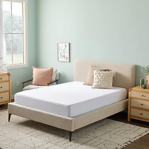 Linenspa Waterproof Smooth Top Premium Full Mattress Protector, Breathable & Hypoallergenic Full Mattress Covers - Packaging May Vary,White