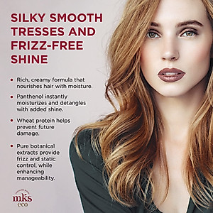 Earthly Body MKS eco Hydrate Conditioner, High Tide - 25 fl oz - Nourish & Moisturize Hair, Protect Against Breakage - Moroccan Argan Oil, Hemp Seed Oil - Vegan, Cruelty Free