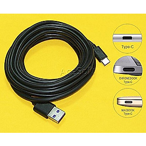 USB 3.1 Male to USB 3.0 Type-A Data Charging Cable Connector 9ft Compatible with U.S. Cellular ZTE ZPAD K90U Tablet -