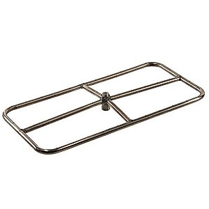 Hearth Products Controls (HPC) Rectangle Stainless Steel Fire Pit Burner (FRSR-24X12-NG), 24x12-Inch, Natural Gas
