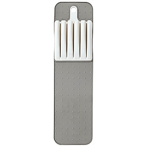 Fox Valley Traders In Drawer Knife Storage Mat, Crafted with BPA-Free Plastic and Silicone, Kitchen Gadgets - Measures 14 1/2" Long x 4" High, by Chef's Pride