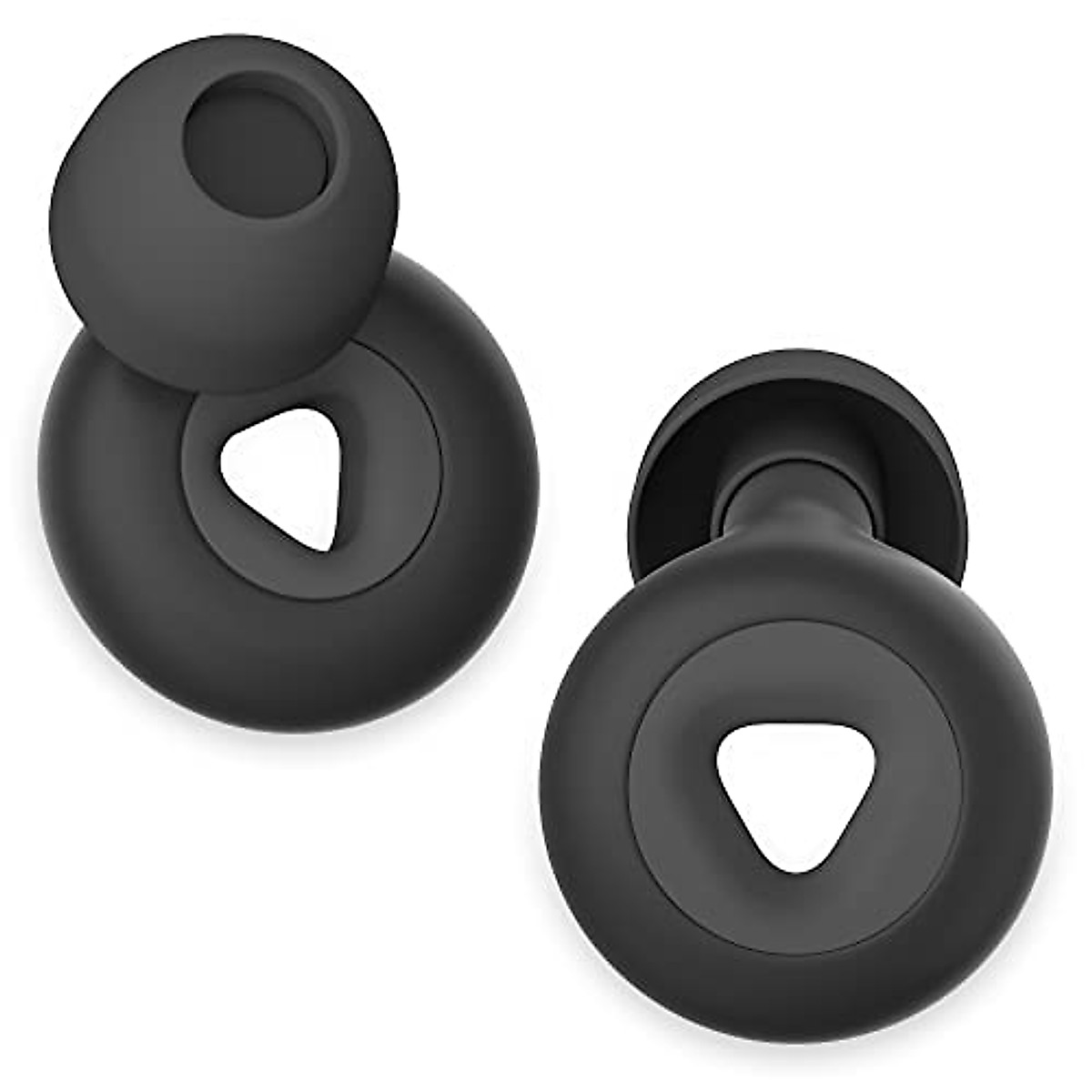 Ear Plugs for Sleeping Noise Cancelling – Super Soft, Reusable Hearing Protection in Flexible Silicone, Noise Cancelling Earbuds for Sleep - 6 Ear Tips in S/M/L – 25dB Noise Cancelling Black