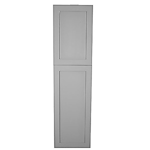 Florida Breeze Cabinets Fieldview Shaker Style Frameless Recessed Solid 14 x 62 Primed Gray Medicine Cabinet, Unfinished Wood