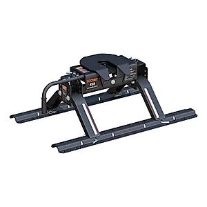 CURT 16116 E16 5th Wheel Hitch with Base Rails, 16,000 lbs