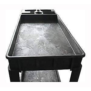 MaxWorks 80855 500-Pound Service Cart With Two Trays (40" x 17" Overall Dimensions)