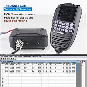 Anysecu WP-9900 Mini Mobile Radio 25W 200 Channels UHF VHF Dual Band Car Radio with Programming Cable