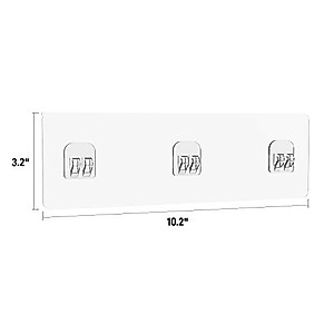 GeekDigg adhesive sticker for no drilling shower caddy - transparent