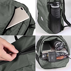 Hiking Backpack Ultra Lightweight Packable Camping Backpack Waterproof Travel Outdoor Hiking Daypack for Women Men(GREY 16L)