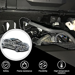 25ft-3/4inch PET Expandable Braided Sleeving Wire Loom Cable Sleeves Automotive Wire Sleeve Cable Management Wrap Wire Protector Tubing Desk Wire Organizer for Home,Office,Audio HDMI Cable,Black&Blue