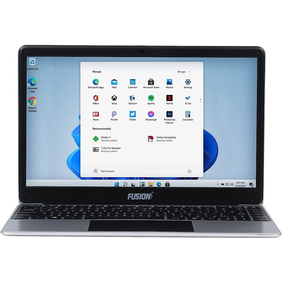 Fusion5 14.1" Full HD Windows 11 Laptop - 128GB Storage, 4GB RAM, T90B+ Pro Model Lapbook, N4120 Intel Quad Core CPU, 5GHz WiFi (Dual-Band WiFi) 2X WiFi speeds, USB 3.0, Supports M.2 SATA SSD (128GB)