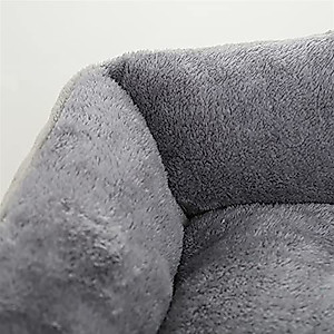 EXOTUF Indoor Dog House Bed for Dog Cat Pet Sofa Bed Square Dog Bed Soft Plush Warm Pad House Washable Puppy Cat Sleep Nest Pet Kennel Cushion Universal