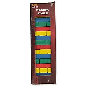 Real Wood Games Color Wooden Tower Game