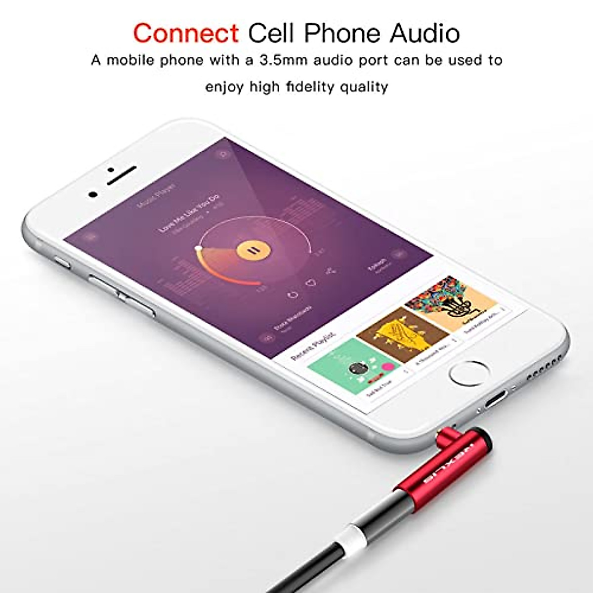 Bysimilai Alizone 90 Degree 3.5mm Male to Female Audio Adapter OMTP to CTIA Earphone Audio Converter Right Angle Adapter Headphone Adapter Connector Female to Male AUX Adapter-2 Pack