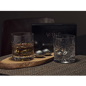 Football Whiskey Stones, Superbowl Chillers, Whiskey Rocks, By The Wine Savant Great for Parties or for Bar Use Tool, 6 Stones Rocks Cubes for Whiskey, Bourbon Vodka, Scotch