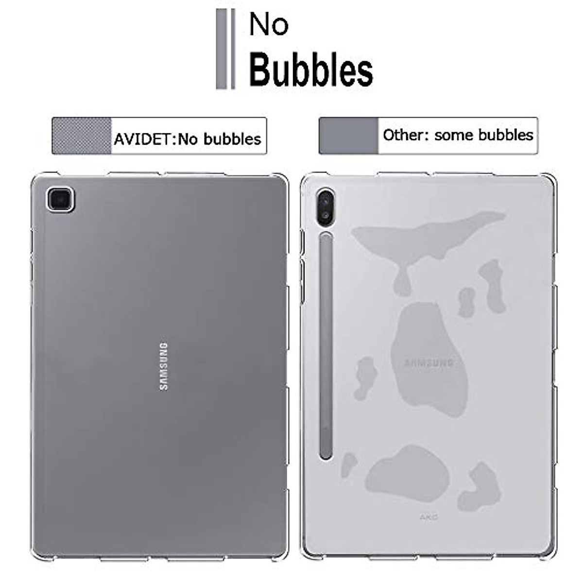 Zeking Samsung Galaxy Tab A7 Case 10.4 Inch (SM-T500 / T505 / T507) Case, Crystal Clear TPU Rubber Soft Skin Silicone Protective Case for 10.4 Inch Samsung Tab A7 Tablet (2020)/Tab A7 (2022)