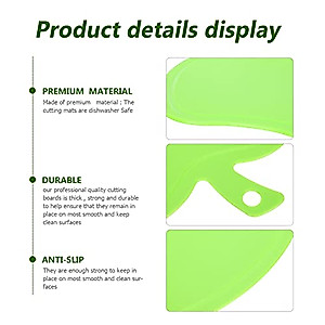 Didiseaon 2pcs Shaped Cutting Board With Handle Small Bread Board Cheese Serving Platter Round Charcuterie Board for Fruit and Veggies