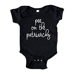 Pee On The Patriarchy Baby Girl Onesie Feminism White