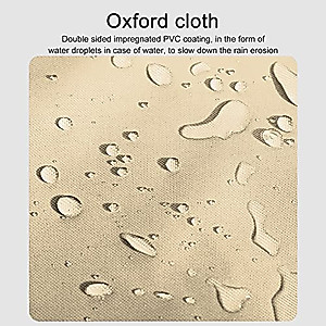 intent_Side Premium Patio Umbrella Cover Outdoor Waterproof With Zip Oxford Fabric, Market Parasol Covers For 9ft To 12ft Garden Outdoor, without Push Rod