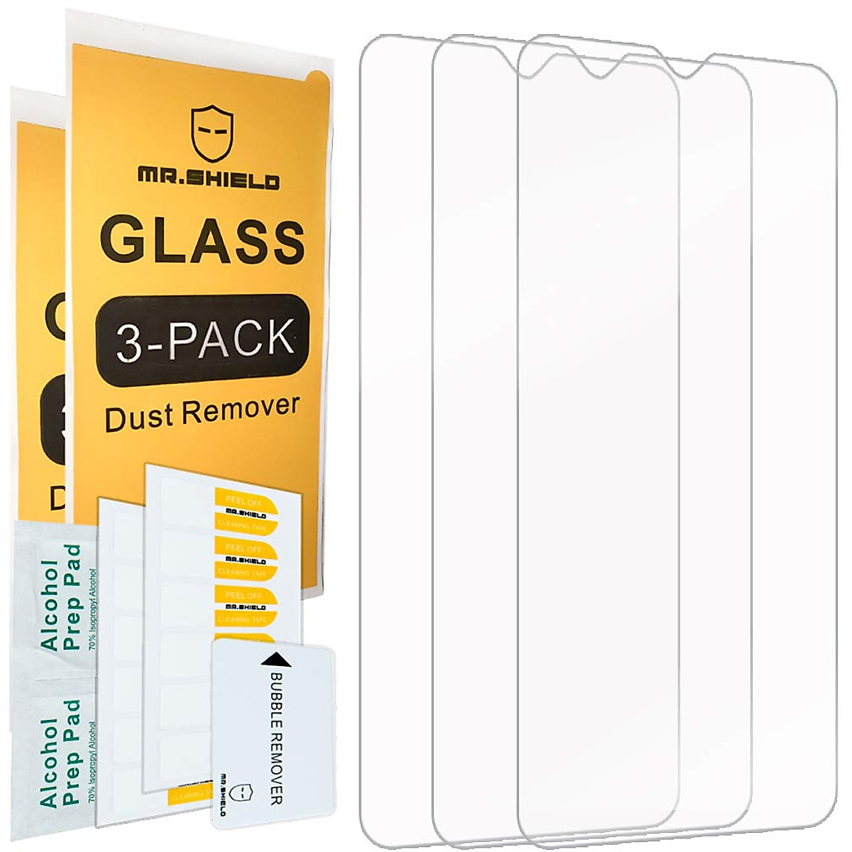 Mr.Shield [3-PACK] Designed For OnePlus 6T / OnePlus 7 [Tempered Glass] Screen Protector with Lifetime Replacement