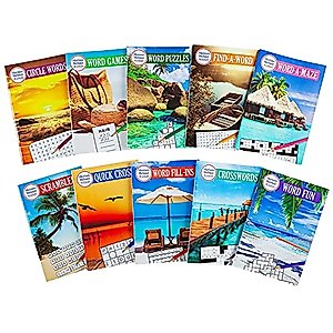 Merriam-Webster Puzzles 10 Booklet Set (Brain Games)