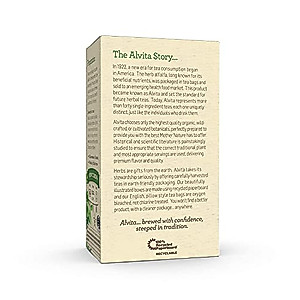 Alvita Organic Senna Herbal Tea - Made with Premium Quality Organic Senna Leaves, And A Mild Bitter Flavor, 72 Tea Bags (3 Pack)