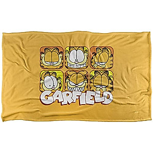Trevco Garfield Faces Silky Touch Super Soft Throw Blanket 36" x 58"