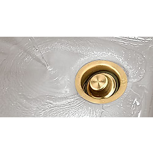 Artiwell Sink Garbage Disposal Flange and Stopper, Universal Flange Fit for 3-1/2 Inch Standard Sink Drain Hole, Kitchen Sink Replacement Accessories, Sink Garbage Disposer Kit (Champagne Bronze)